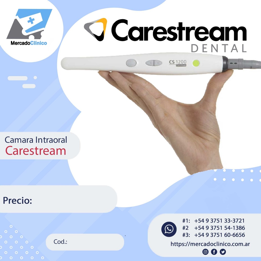 CS 1200 Cámara Intraoral CS 1200 - CARESTREAM | Mercado Clinico